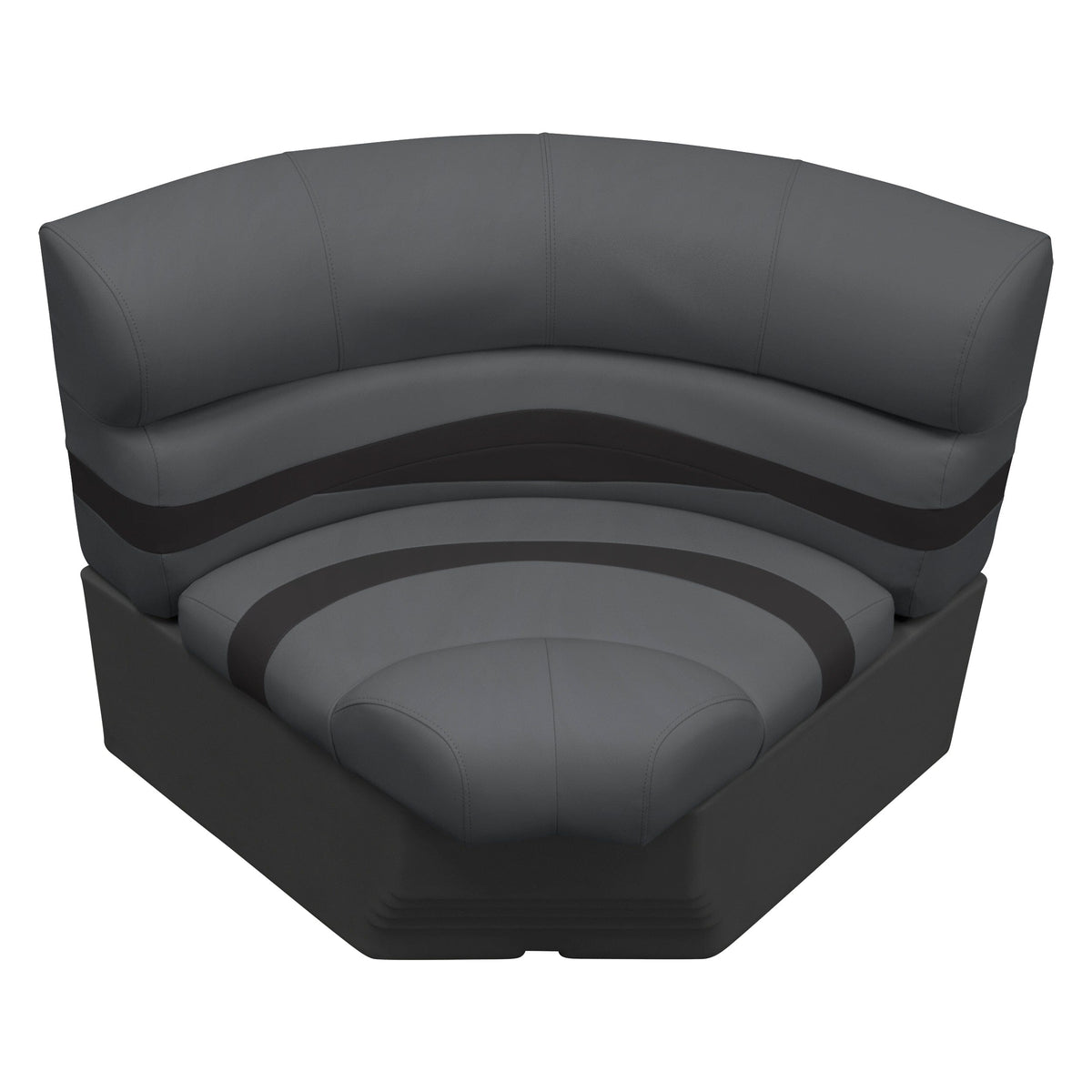Wise Premier Pontoon 32" Bow Radius Corner - Cushion & Base Set | Dark ...