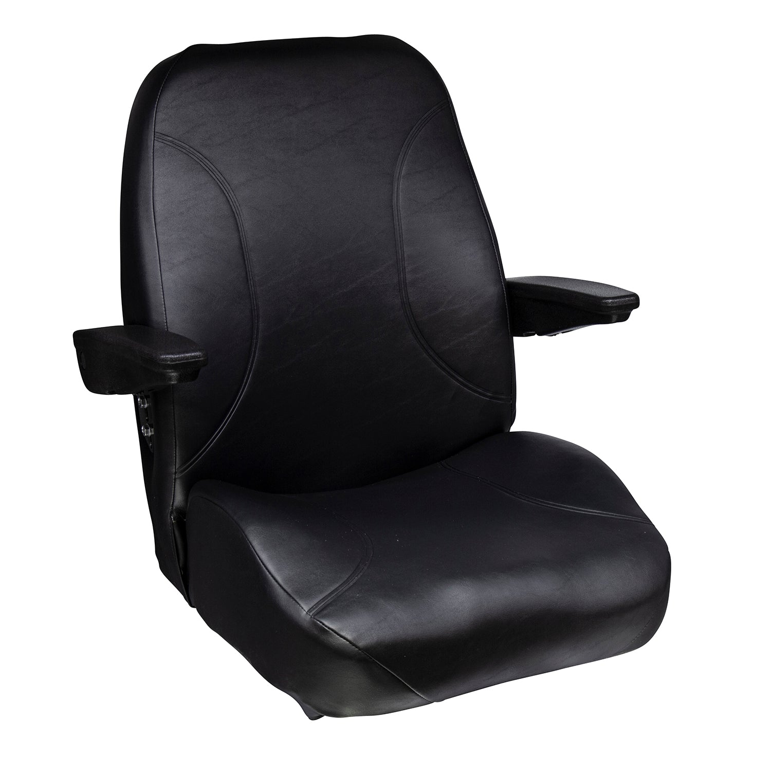 Wise Industrial WM1668 Trimline Low Back Seat w/ Arm Rests & Recline ...